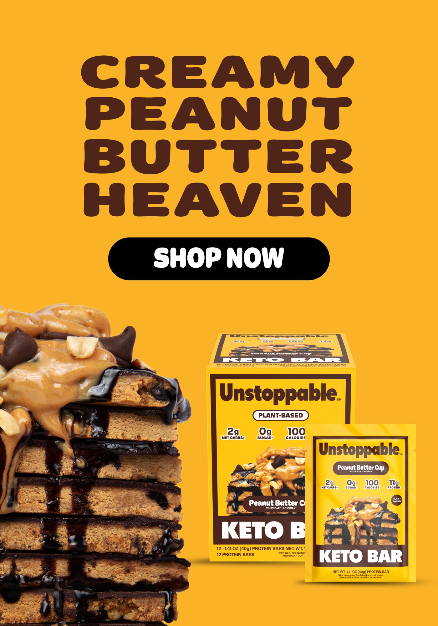 UNSTOPPABLE - Keto Protein Bars | Healthy Keto Snacks