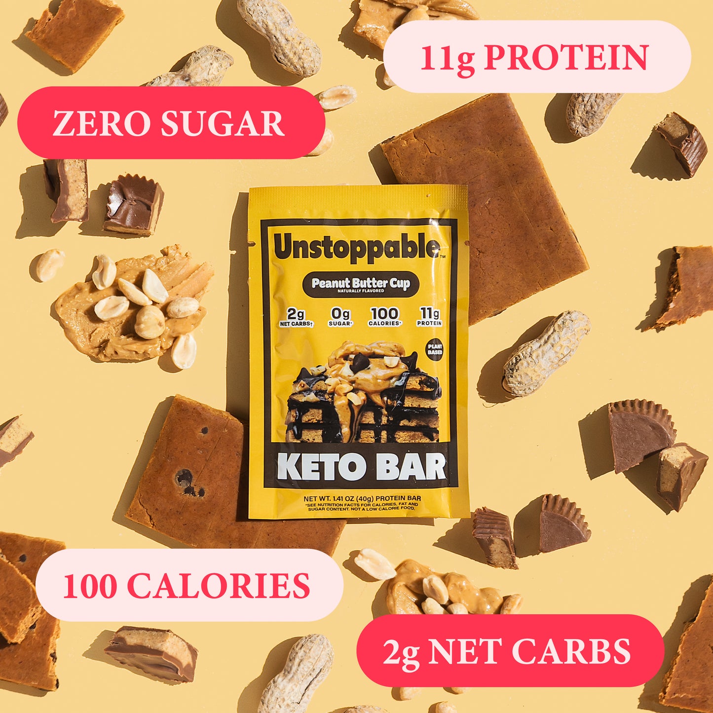 UNSTOPPABLE - Keto Protein Bars | Healthy Keto Snacks